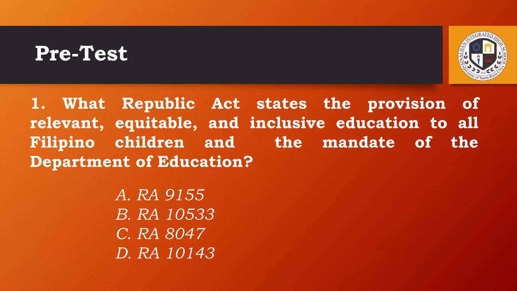 FLEXIBLE LEARNING OPTIONS (FLOS) | PPTX