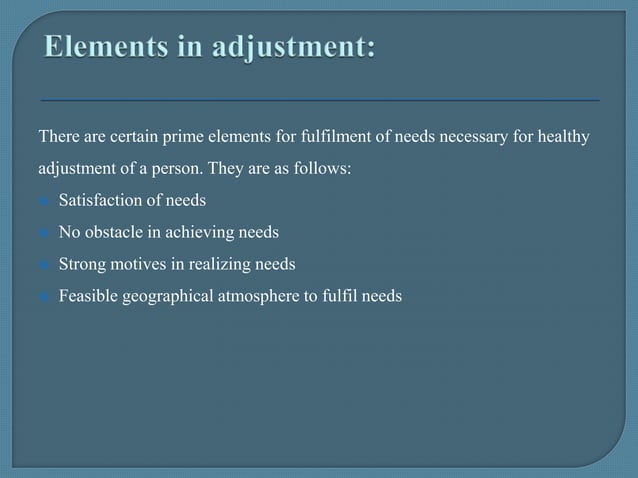 ADJUSTMENT | PPT | Free Download
