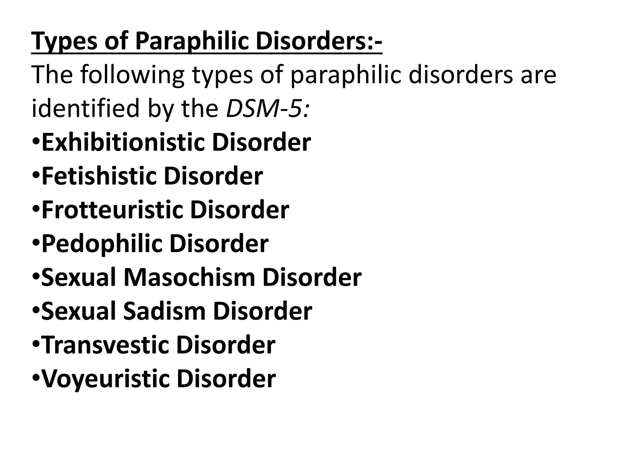 SEXUAL DISORDERS | PPTX