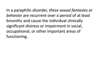 SEXUAL DISORDERS | PPTX