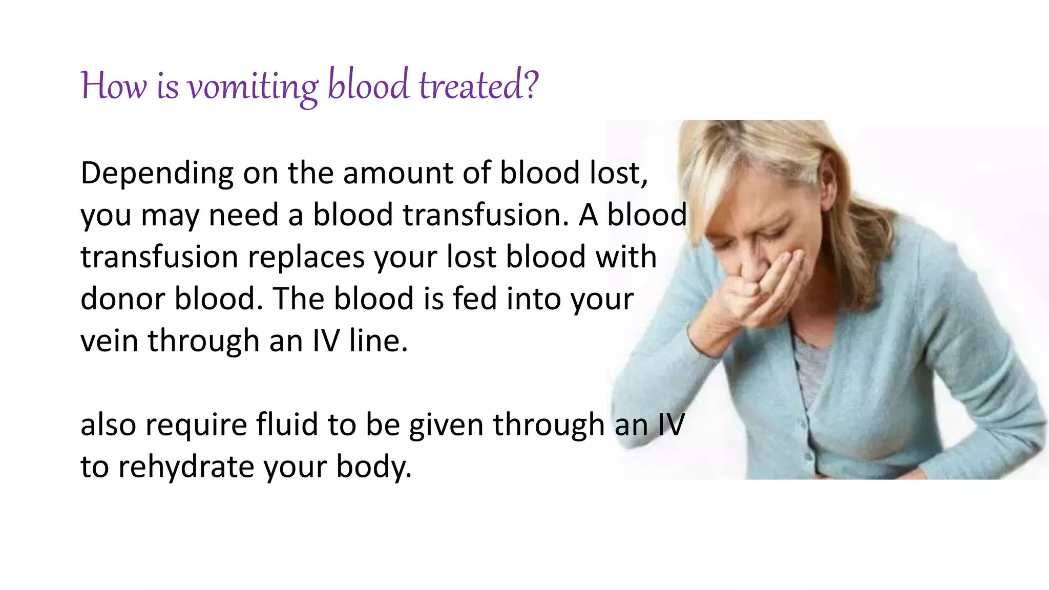 Hematemesis- vomiting of blood , a brief study | PPTX