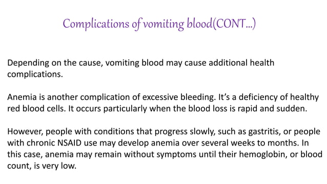 Hematemesis- vomiting of blood , a brief study | PPTX | Digestive ...