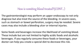 Hematemesis- vomiting of blood , a brief study | PPTX
