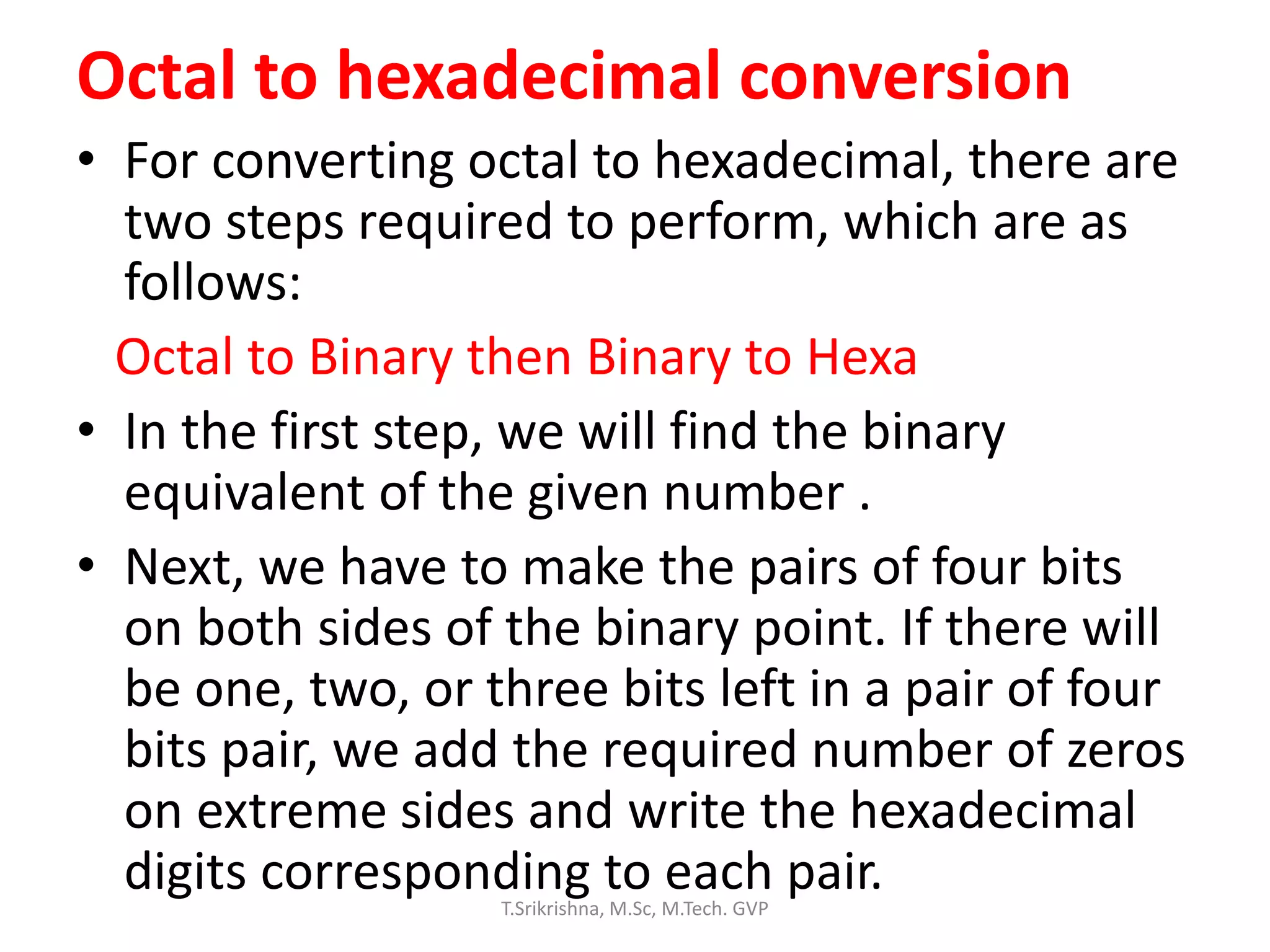 Number Base Conversion Digital Electronics | PPTX