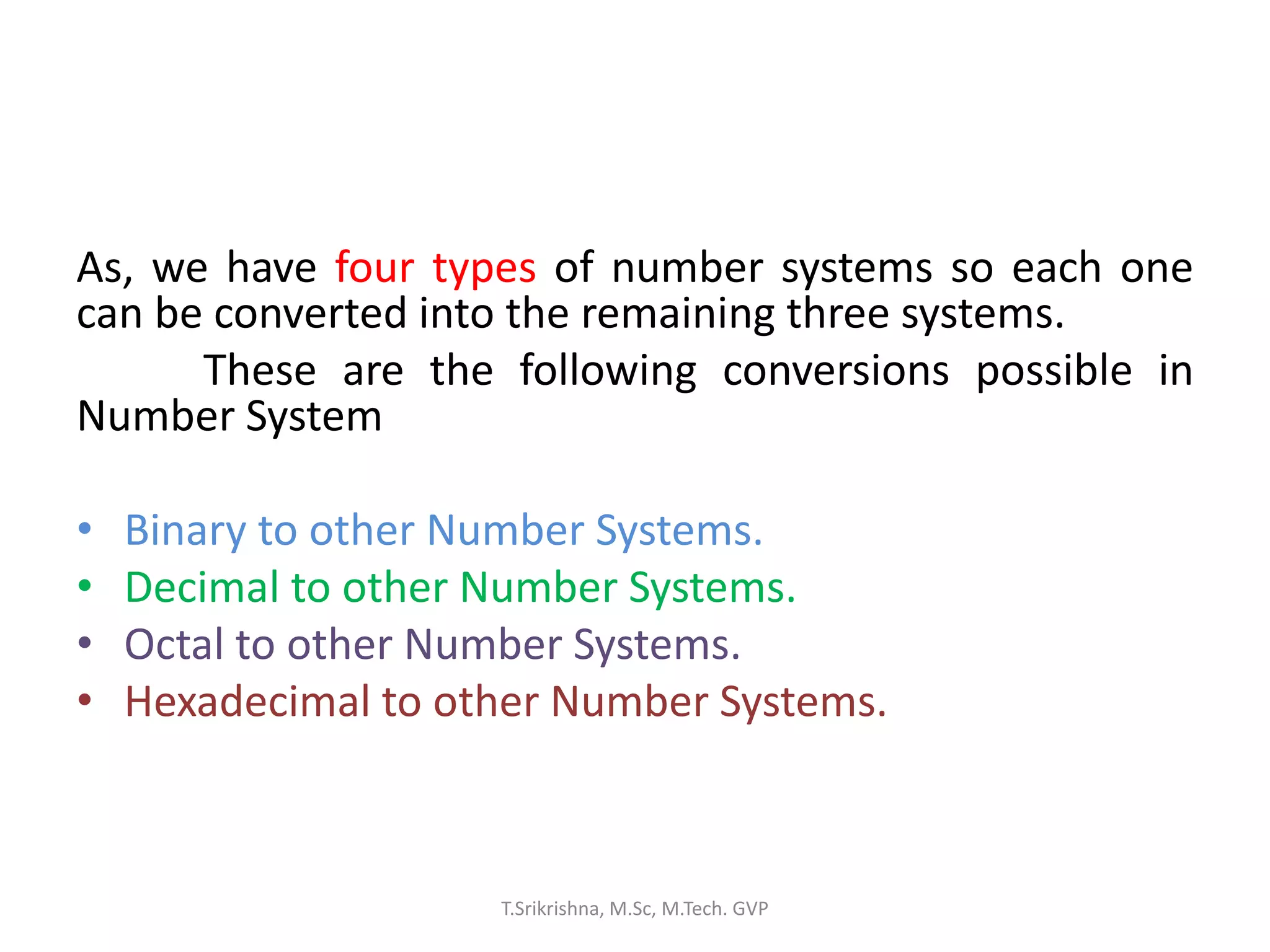 Number Base Conversion Digital Electronics | PPTX