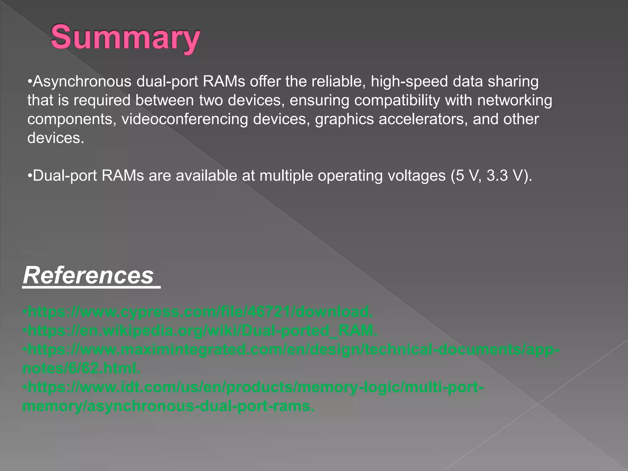 dual-port RAM (DPRAM) | PPTX
