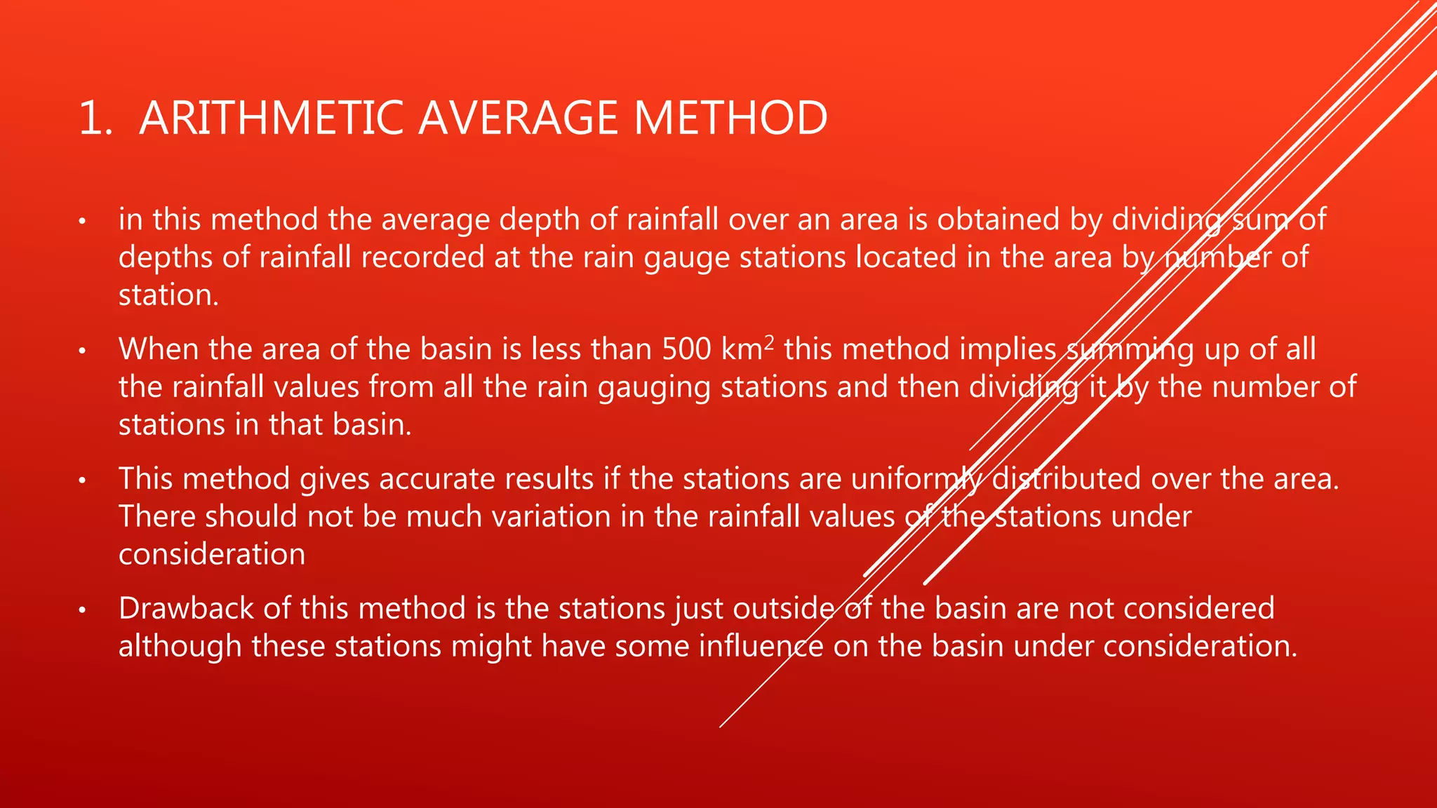 COMPUTE AVERAGE PRECIPITATION BY VARIOUS METHODS | PPTX
