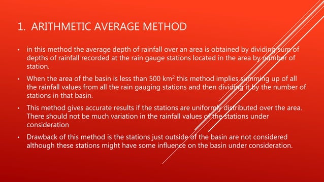 COMPUTE AVERAGE PRECIPITATION BY VARIOUS METHODS | PPT COMPUTE AVERAGE PRECIPITATION BY VARIOUS METHODS | PPT