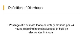 Diarrhoeal Diseases of Children | PPTX