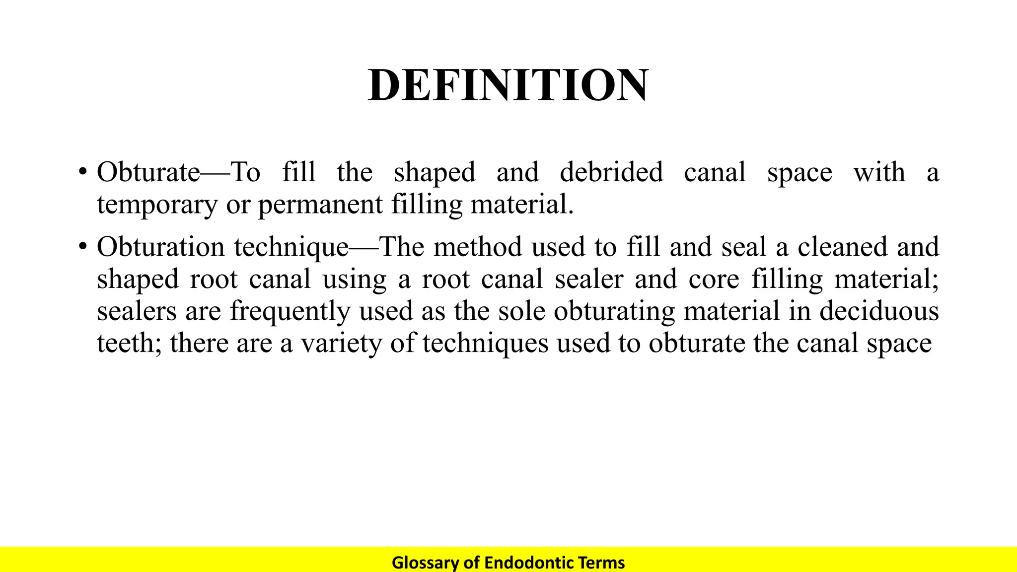 Obturation Techniques in Primary Teeth | PPTX | Dental Health ...
