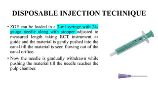 Obturation Techniques in Primary Teeth | PPTX