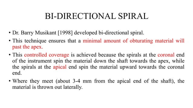 Obturation Techniques in Primary Teeth | PPTX | Dental Health ...