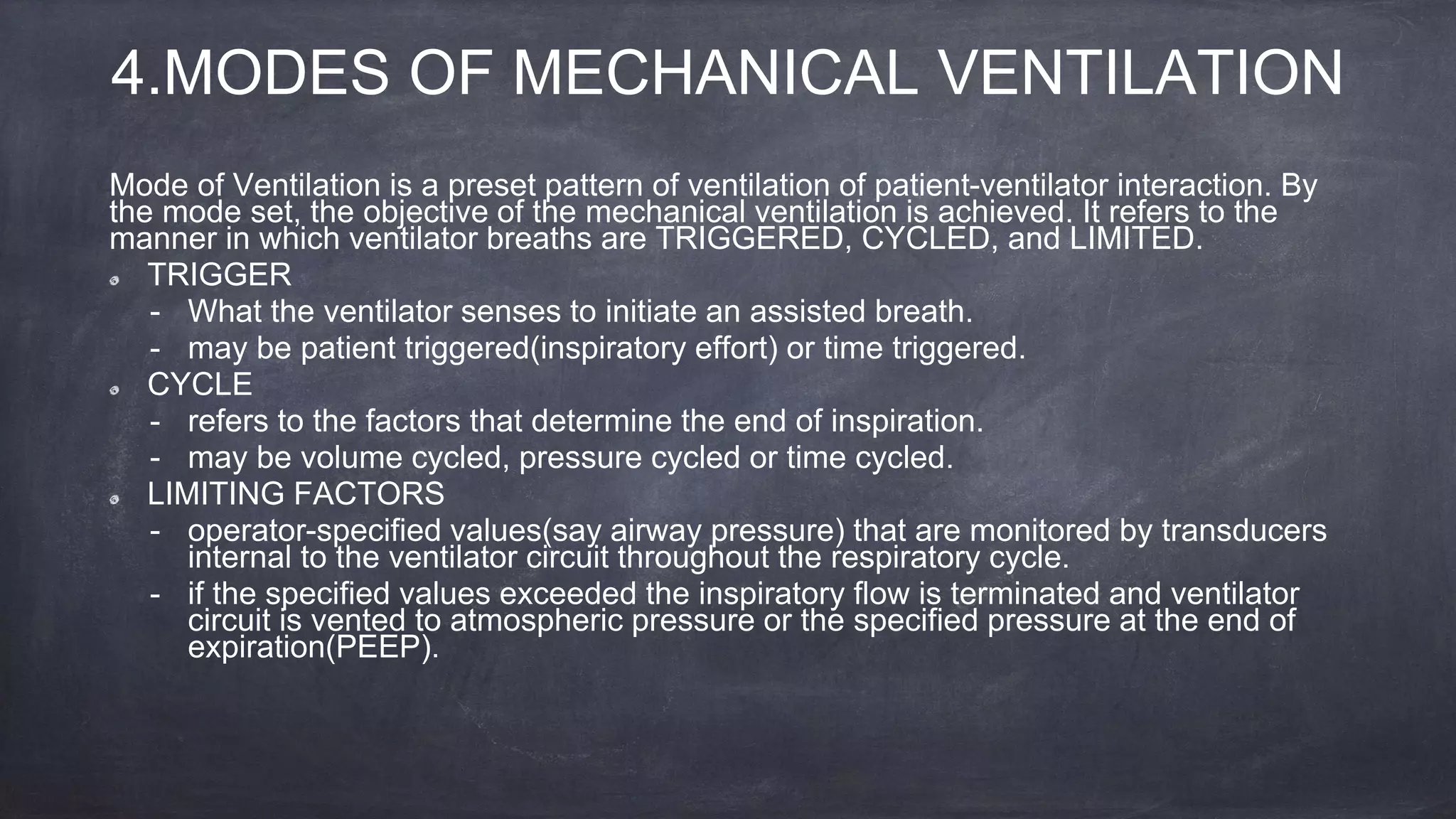 Mechanical Ventilation modes used clinically | PPTX | Lung and ...