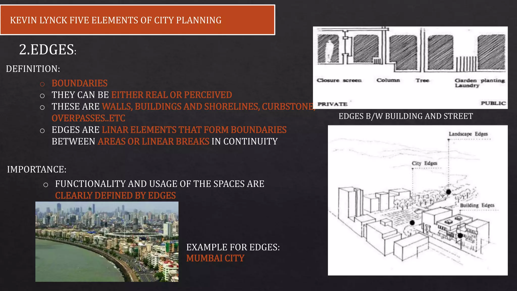 kevin lynch theory five elements - urban design | PPTX