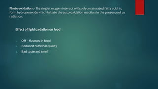 chemical changes in food | PPTX