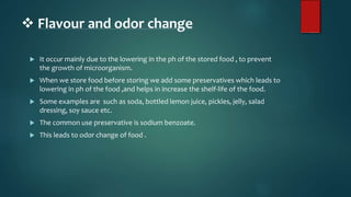 chemical changes in food | PPTX