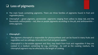 chemical changes in food | PPTX