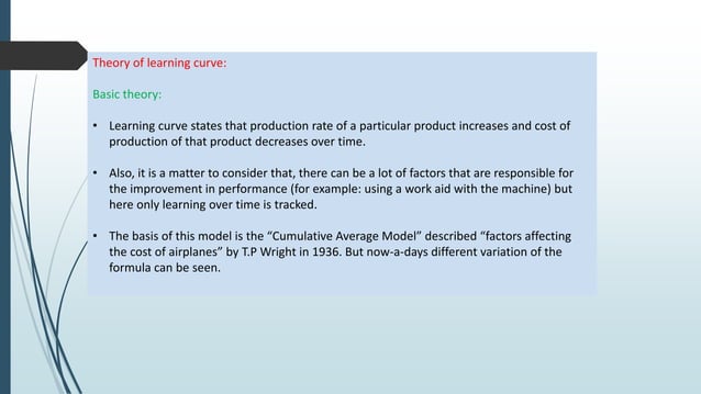 What is learning curve? | Application of learning curve in textile and ...