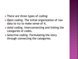 3 stages of qualitative data analysis | PPT