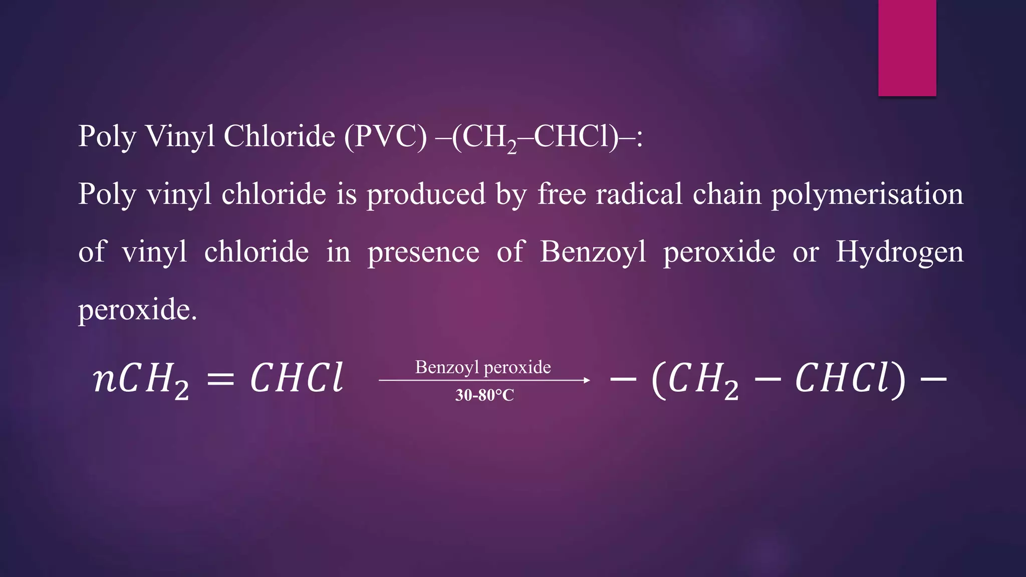 Poly Vinyl Chloride | PPTX | Chemistry | Science