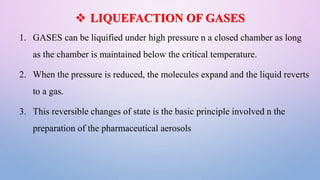 State of matter and properties of matter (Part-5) (Aeresols, Liquification of gases, Inhaler) | PPTX