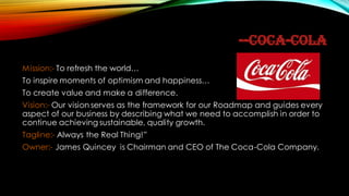 vision and mission statement of companies by anshika choubey | PDF