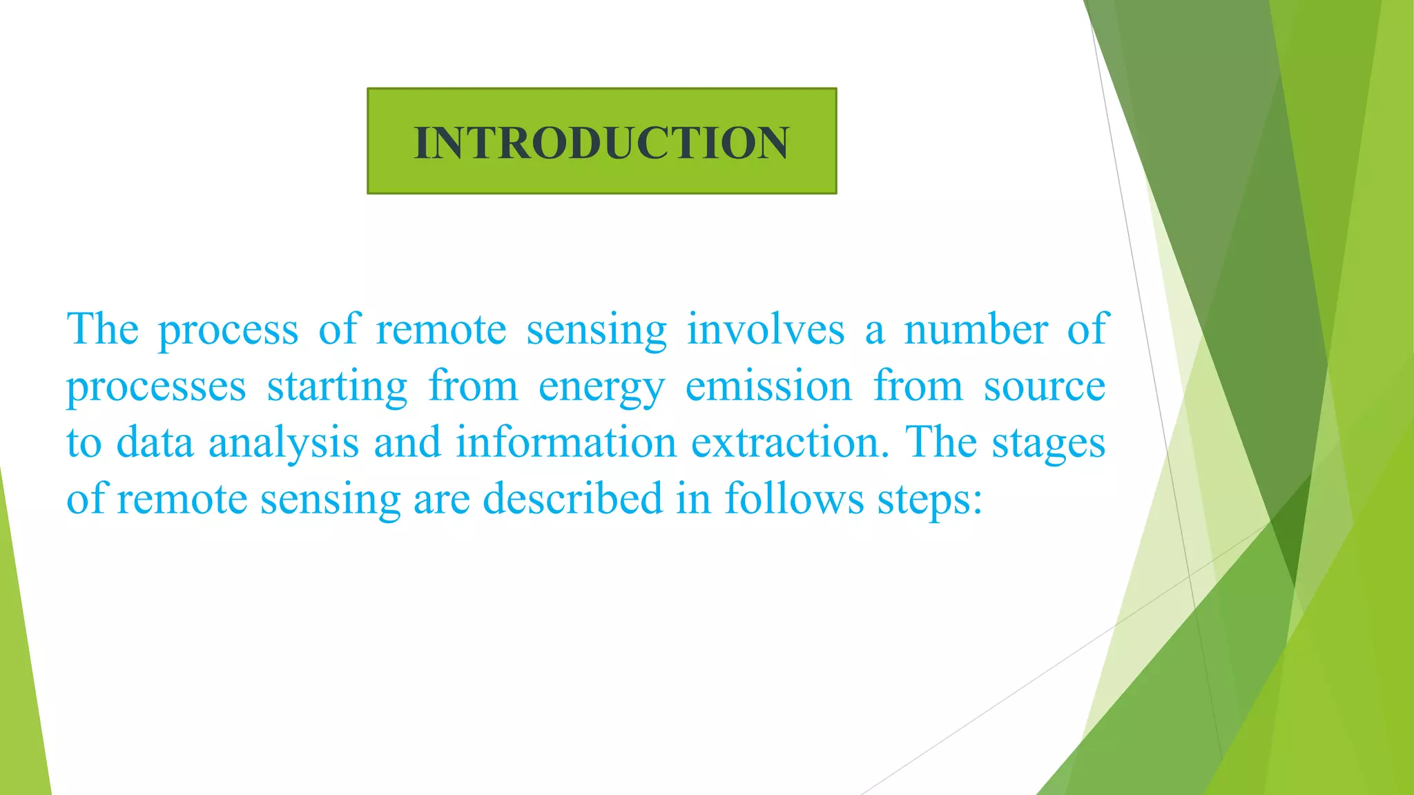 STAGES OF REMOTE SENSING. | PPTX