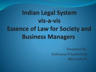 Indian Legal System | PPTX