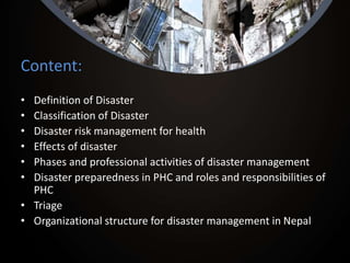 Disaster Management | PPTX