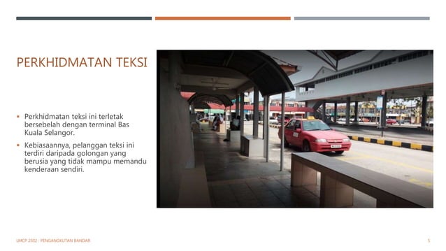 PENGANGKUTAN BANDAR DI DAERAH KUALA SELANGOR. | PPTX