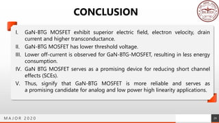 MOSFET and its physics | PPTX