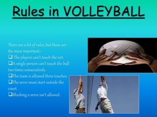 Description on VOLLEYBALL | PPT