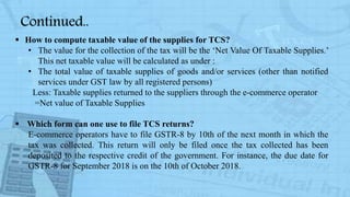 TDS and TCS under GST | PPTX