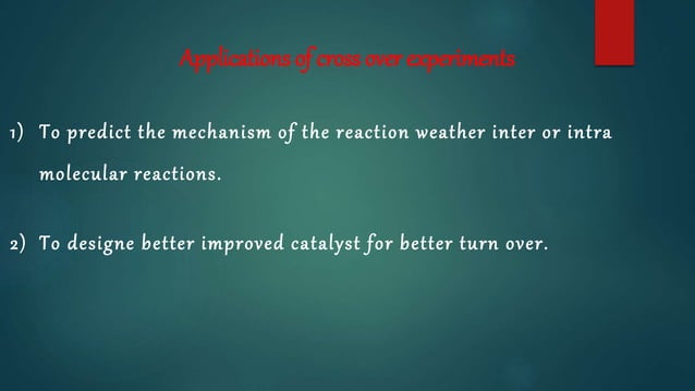 CROSSOVER EXPERIMENTS - Chemistry | PPTX