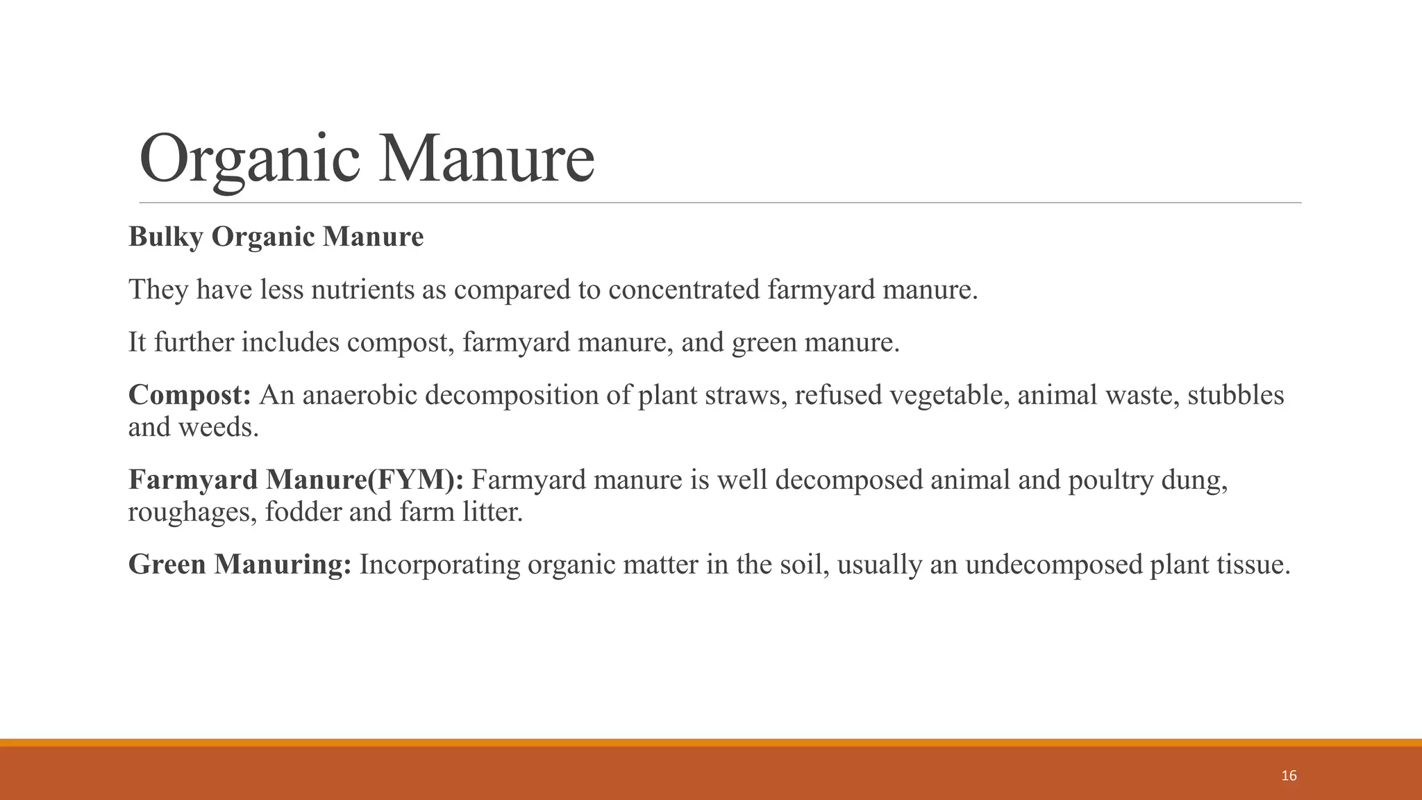 Soil Nutrition Management in Organic Farming | PPTX
