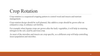 Soil Nutrition Management in Organic Farming | PPTX