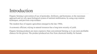 Soil Nutrition Management in Organic Farming | PPTX
