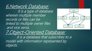 Database and its Types. | PPTX