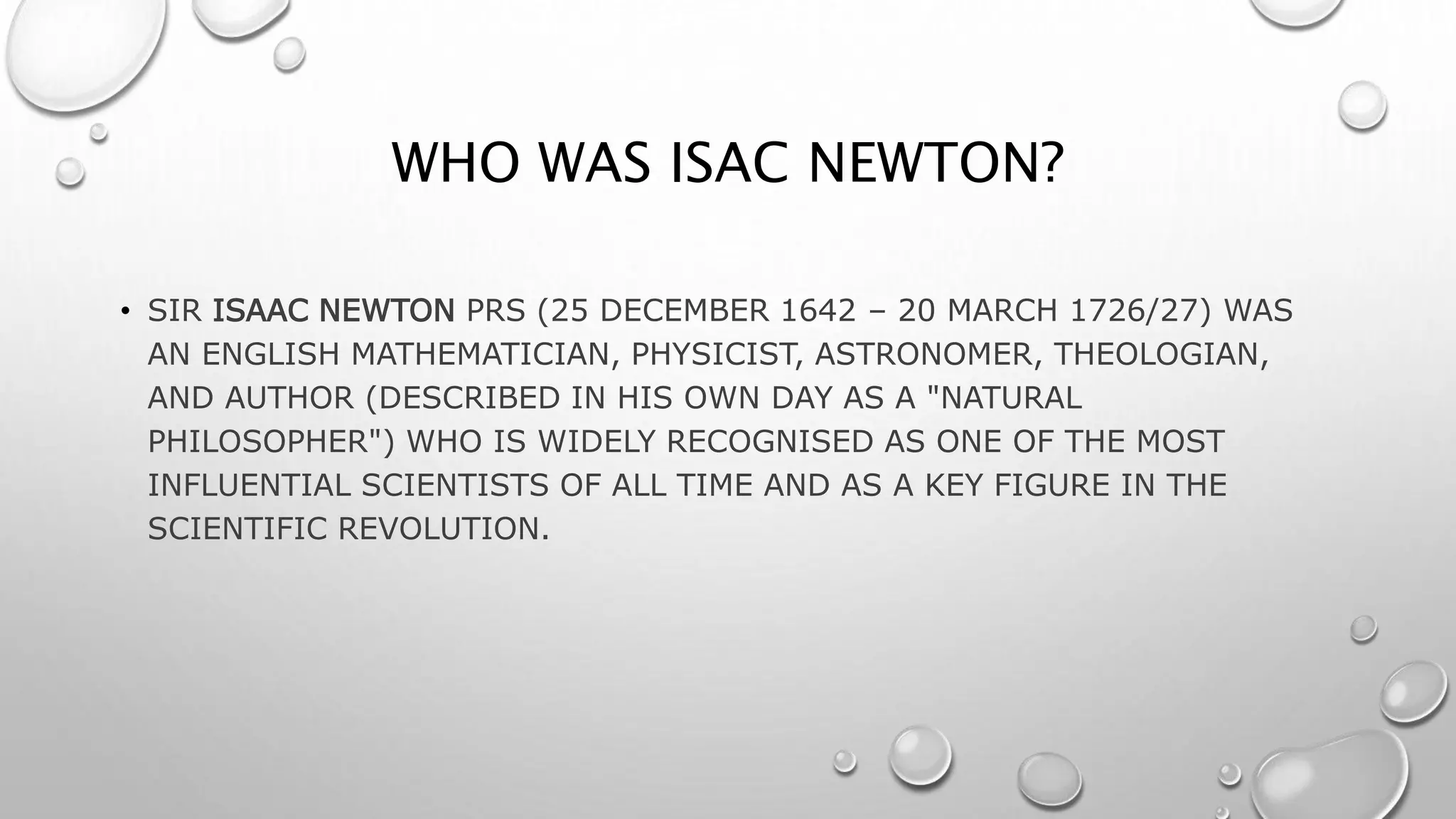 Isaac Newton | PPT