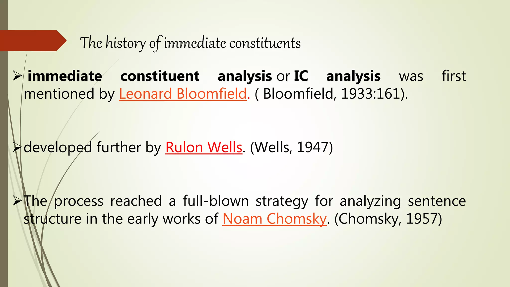 Immediate constituent analysis | PPTX