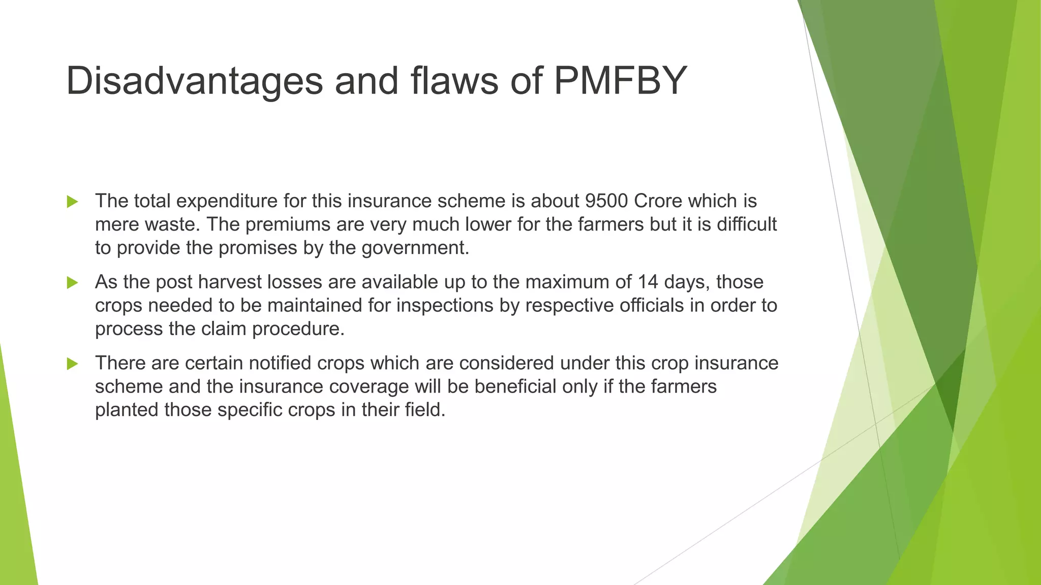 PRADHAN MANTRI FASAL BIMA YOJNA (PMFBY) | PPTX