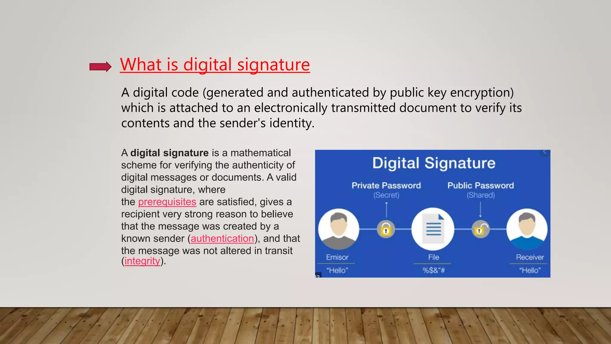 DIGITAL SIGNATURE PPT | PPTX
