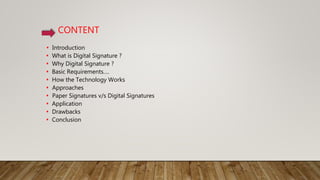 DIGITAL SIGNATURE PPT | PPTX