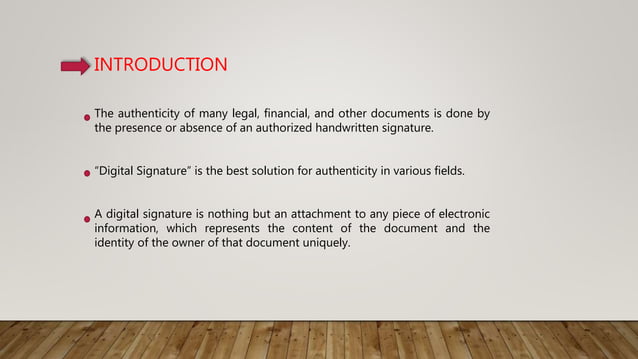 DIGITAL SIGNATURE PPT | PPTX