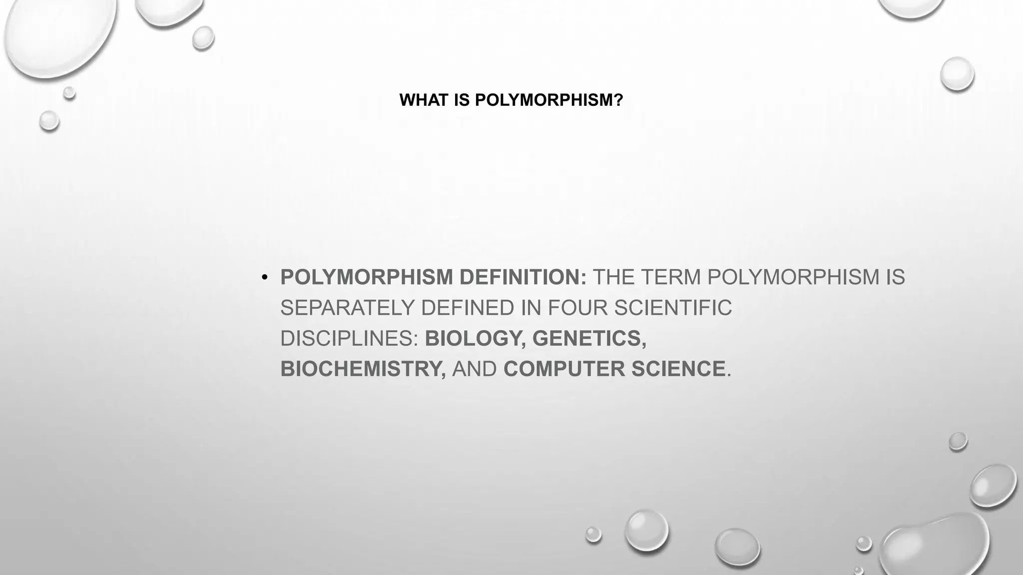 polymorphism | PPT