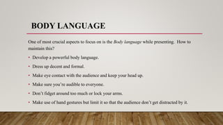 PRESENTATION SKILLS | PPTX