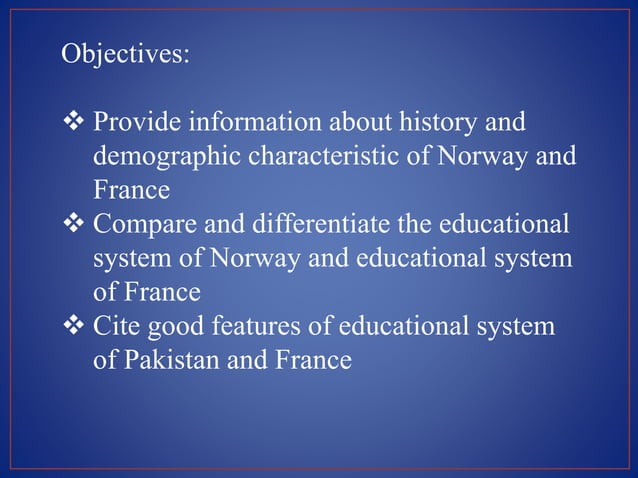 Comparison between educational system in Pakistan and France | PPTX ...