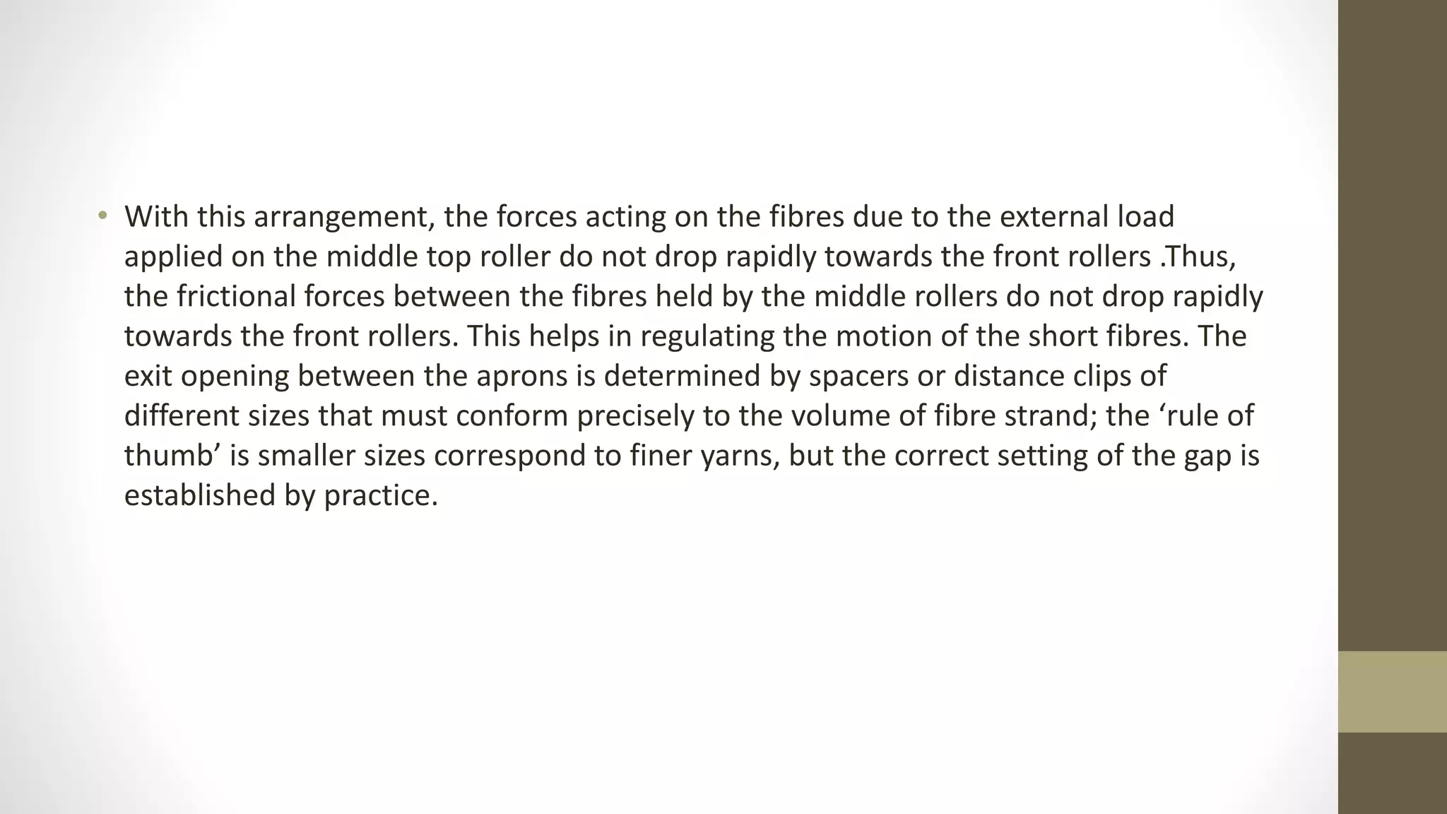 Drafting in spinning process | PPTX