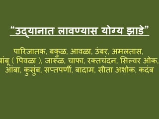 Essential Trees (Marathi) | PPTX