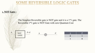 Reversible logic gate | PPT